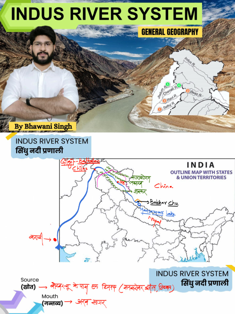 Indus River System Notes Qtss | PDF