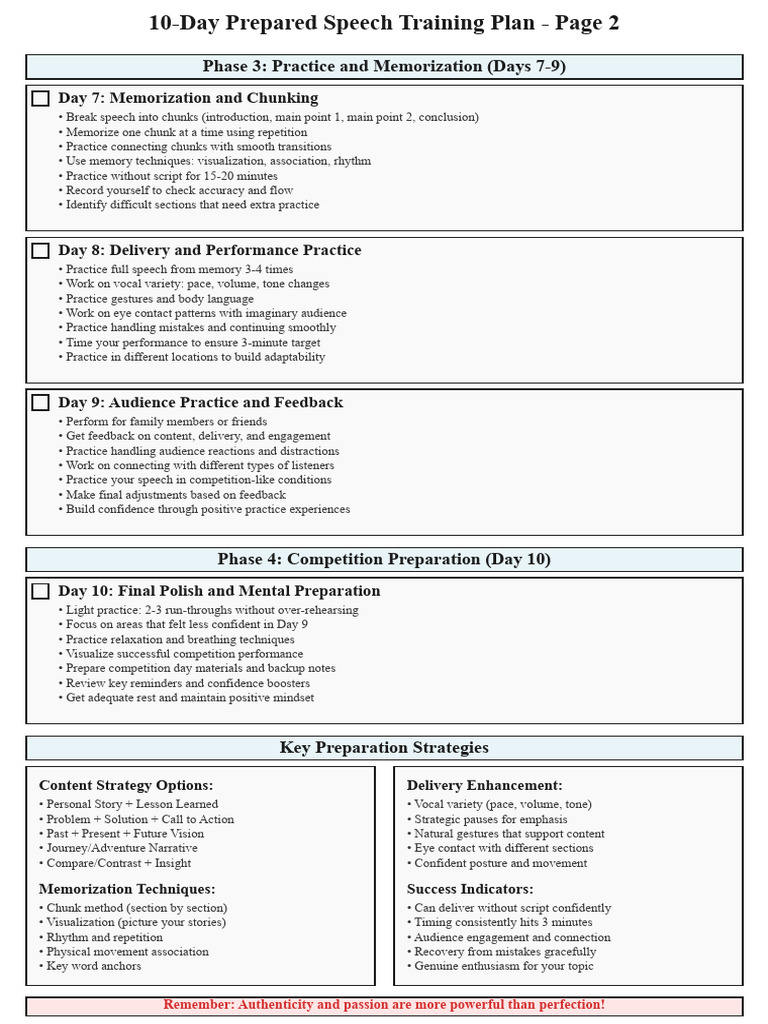 Prepared Speech Plan Page2 | PDF | Memory | Speech