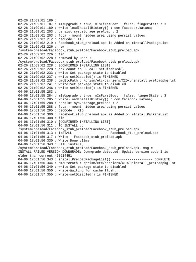 Preload Installer | PDF