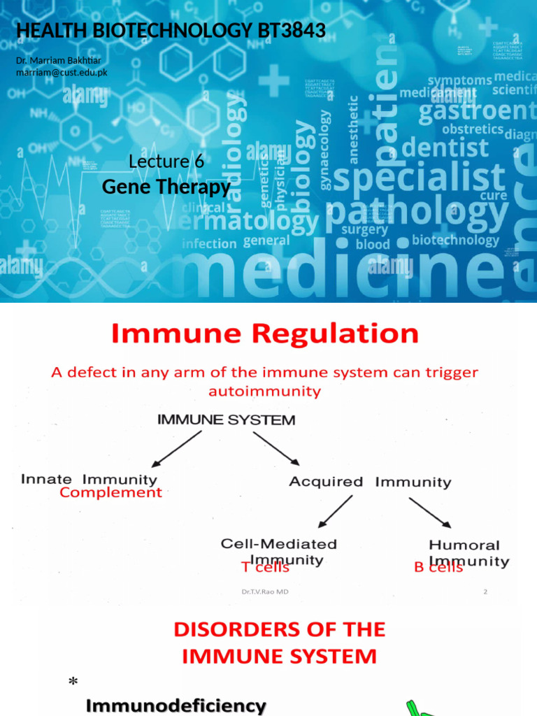 Lecture 6-Gene Therapy | PDF
