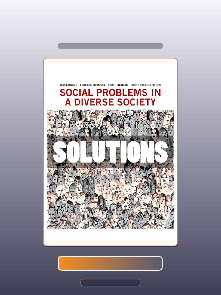 Social Problems in A Diverse Society 4 Ed Kendall Ebook and TestBank ...