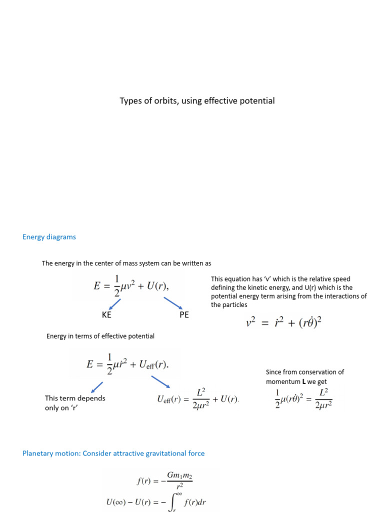 Central Force Keplers Laws | PDF | Orbit | Force