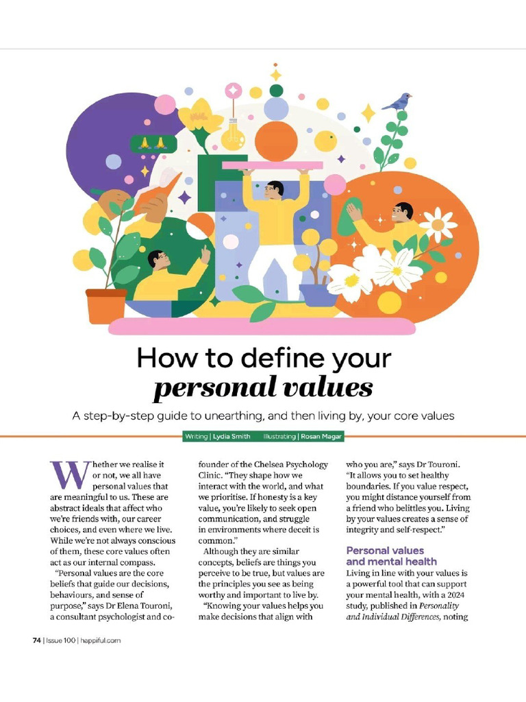 How To Define Your Personal Values | PDF