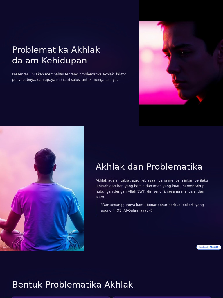 Problematika Akhlak Dalam Kehidupan | PDF