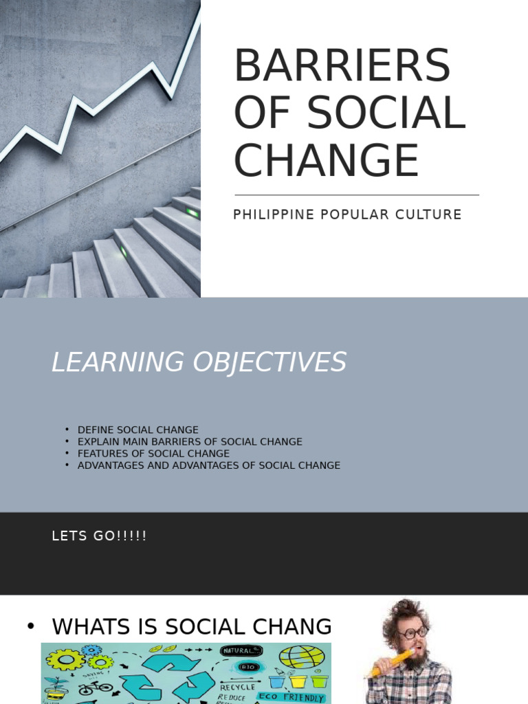 Barriers of Social Change Group 4 | PDF | Poverty | Poverty & Homelessness