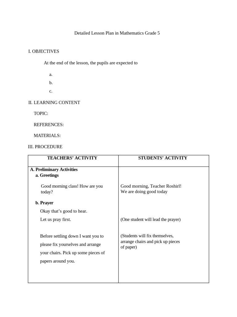 DepEd DLP 5a's | PDF