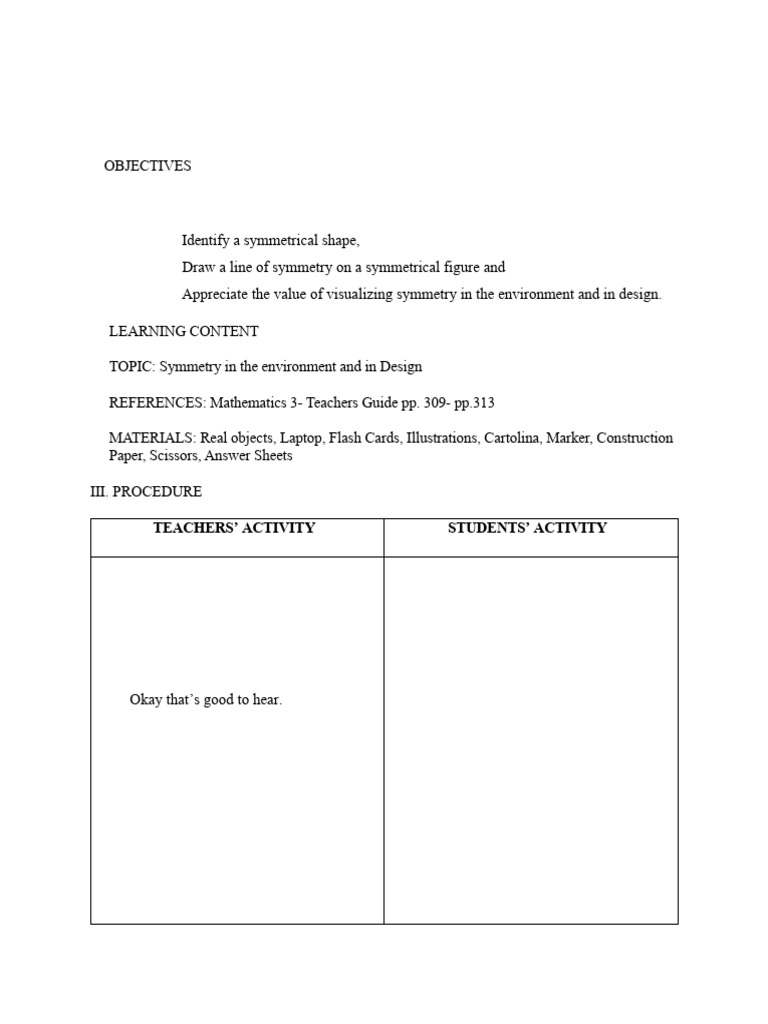 Deped 5as Math g3 Finale | PDF | Symmetry