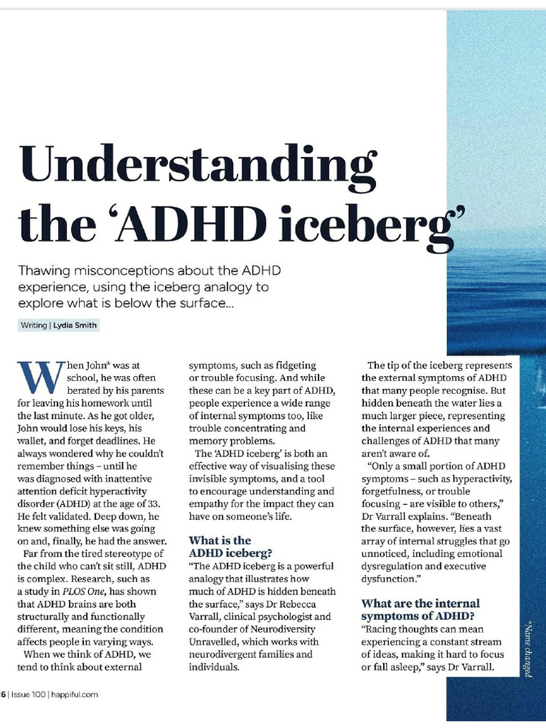 Understanding The Adhd Iceberg | PDF