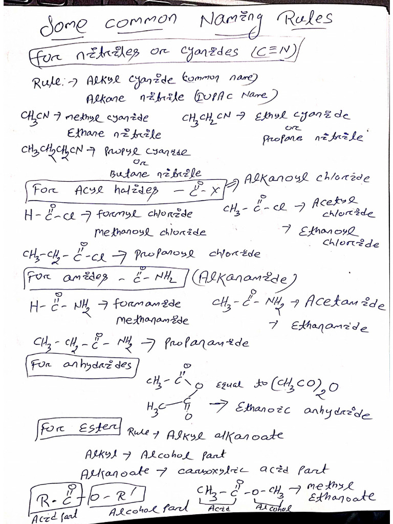 Some Common Naming Rules. | PDF