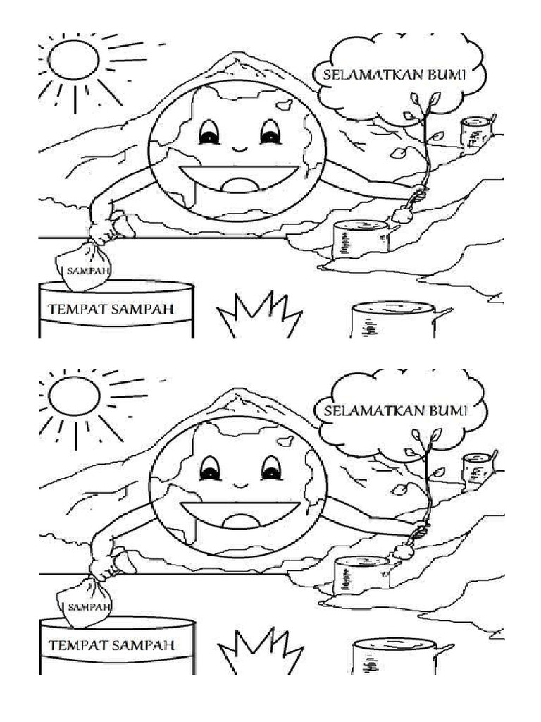 Mewarnai Selamatkan Bumi | PDF