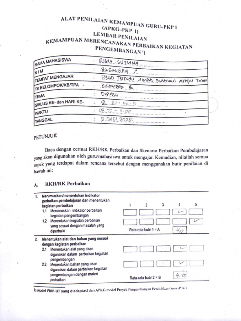 APKG 1 Siklus 2 Suvervisor | PDF