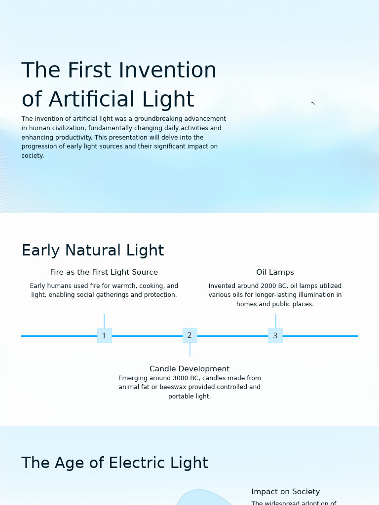 The First Invention of Artificial Light | PDF