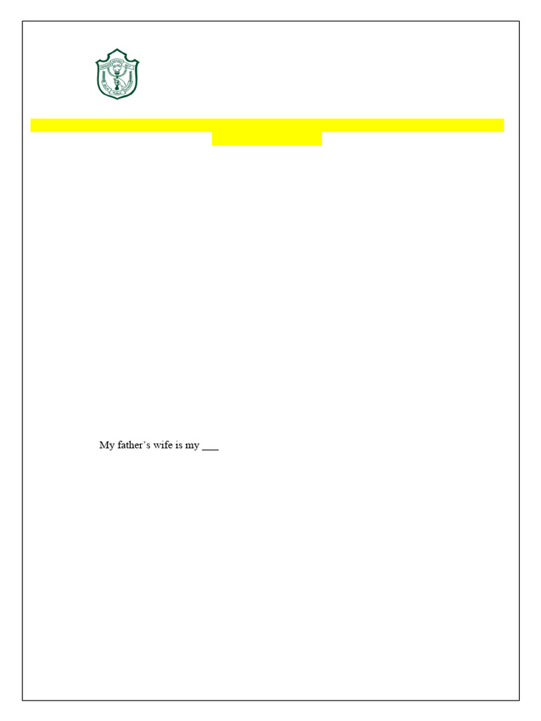 Class Ukg Evs Quiz Study Material 2024-25-1 | PDF