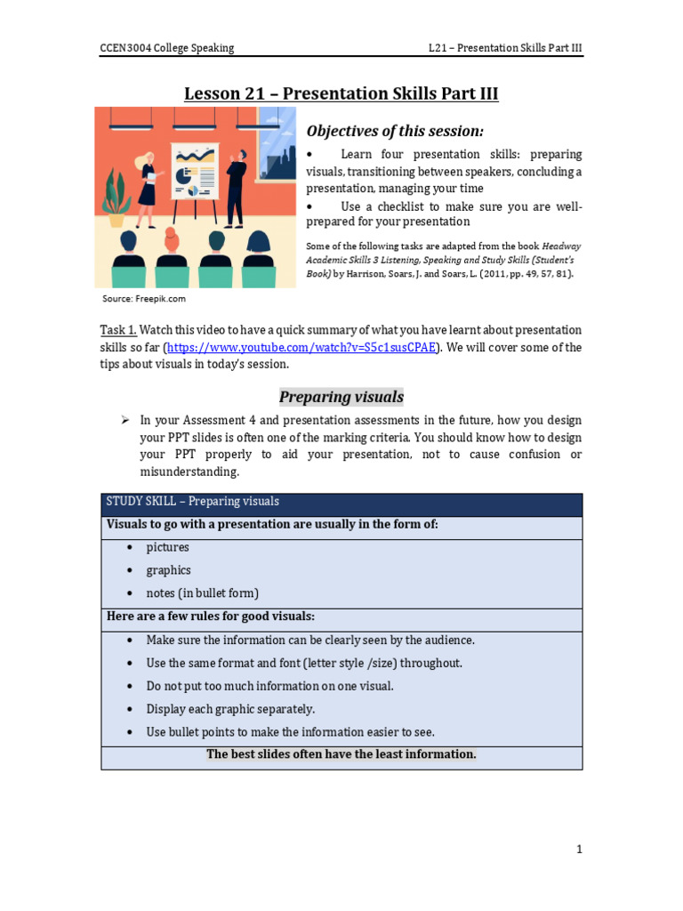 Essential Presentation Skills Guide | PDF