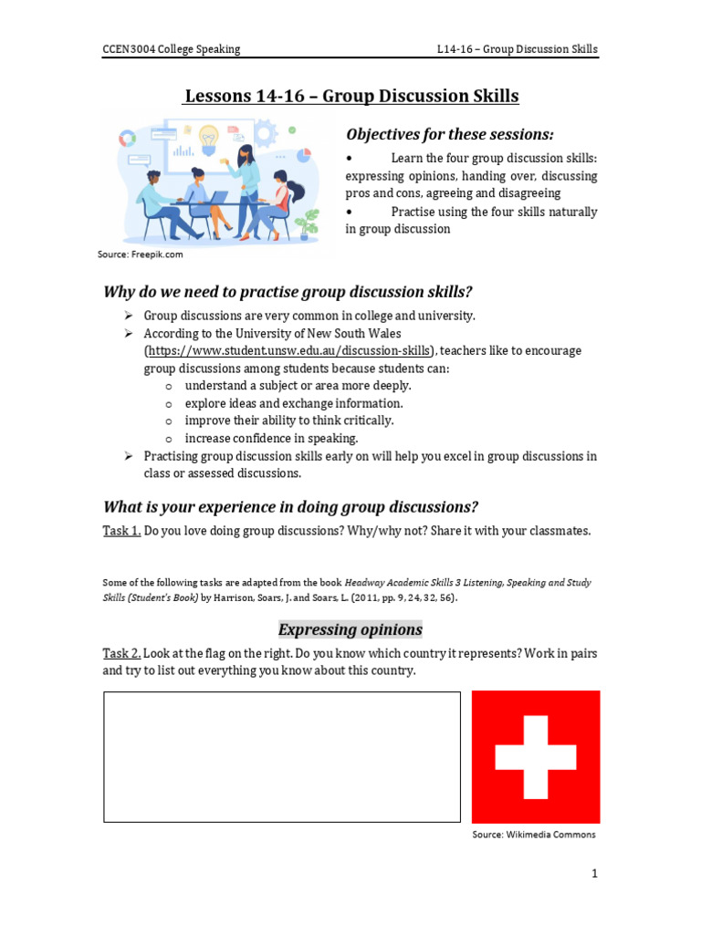 Group Discussion Skills in College | PDF | Educational Technology ...