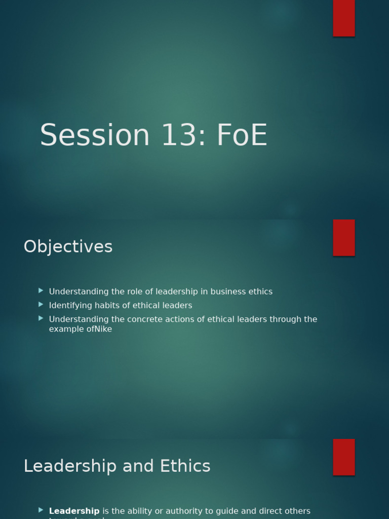 Session13 FoE | PDF