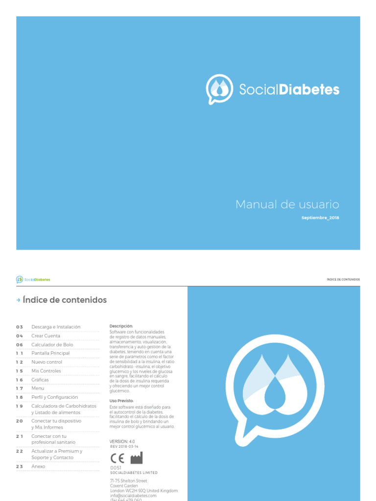 Guia Usuario Espa Ol | PDF | Aplicación movil | Insulina