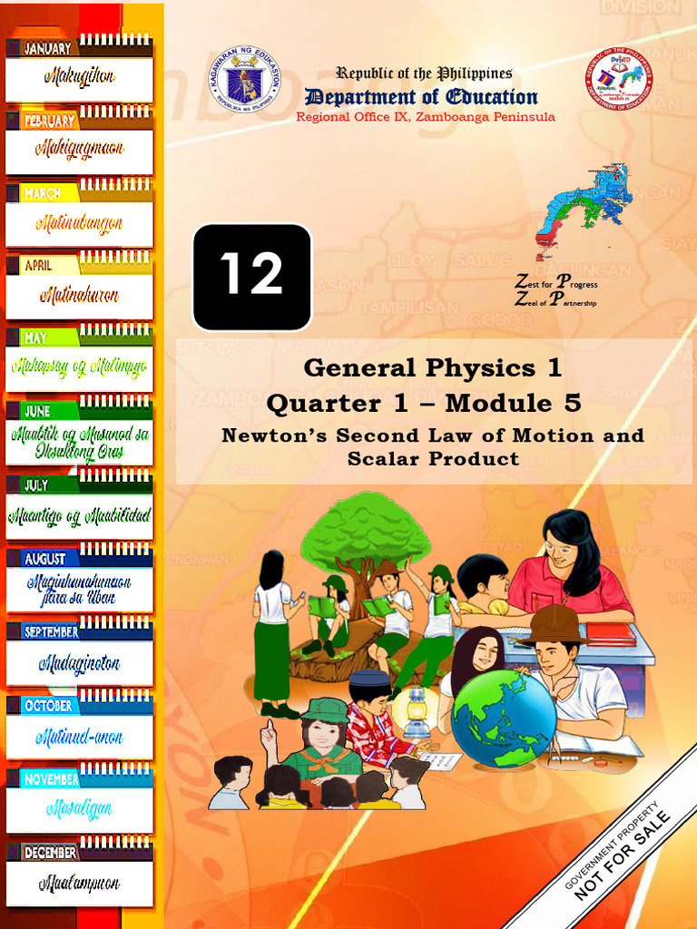 Generalphysics1 q1 Mod5 Newton S Second Law of Motion and Scalar Product v1 1 1 | PDF | Force ...