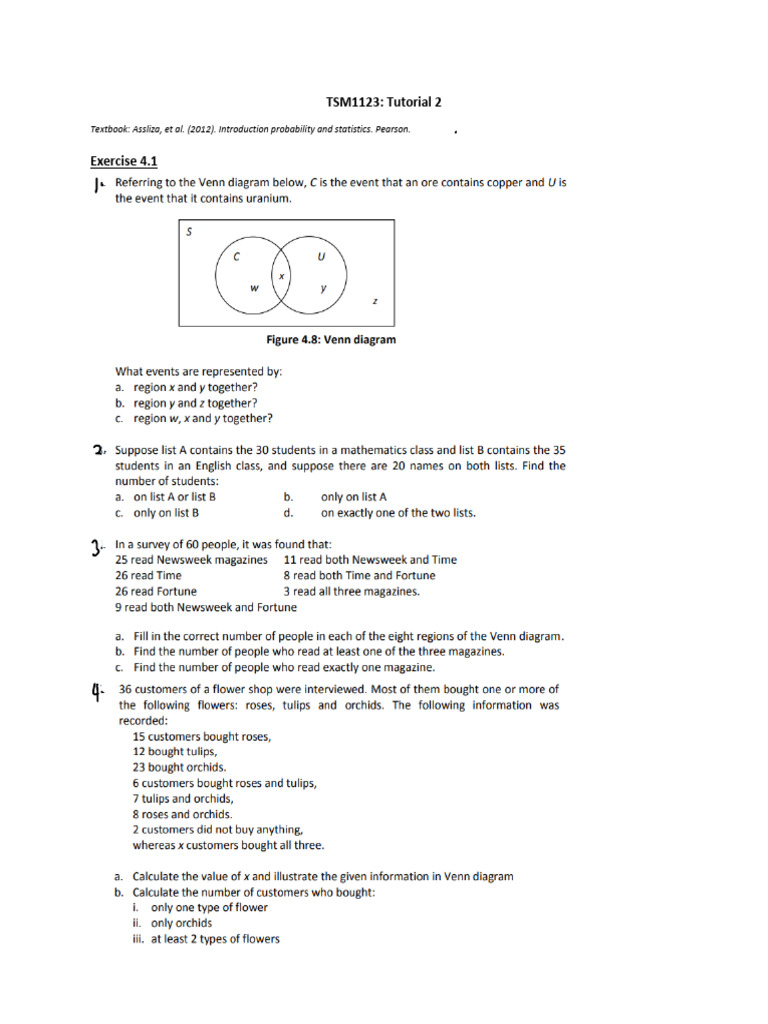 TSM1123 Tutorial2 | PDF