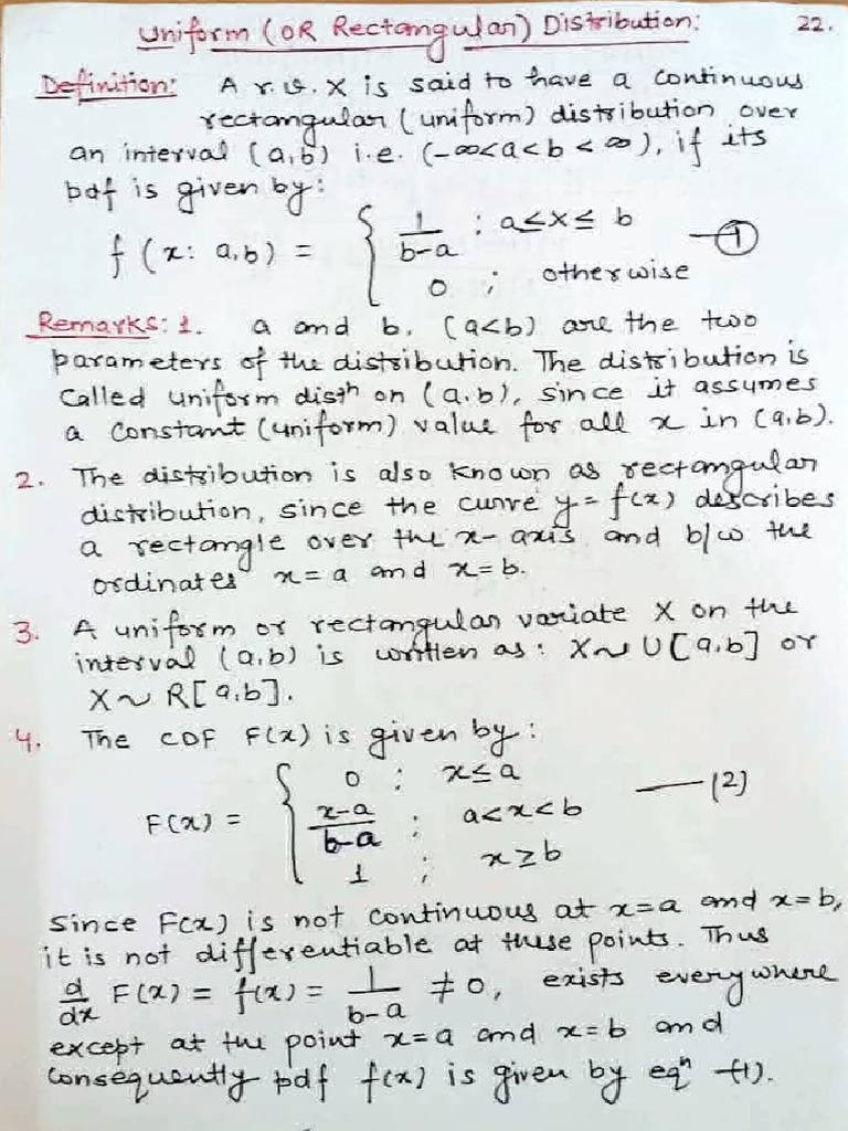 Uniform, Normal, Beta, Exponential Distribution | PDF | Conceptual ...