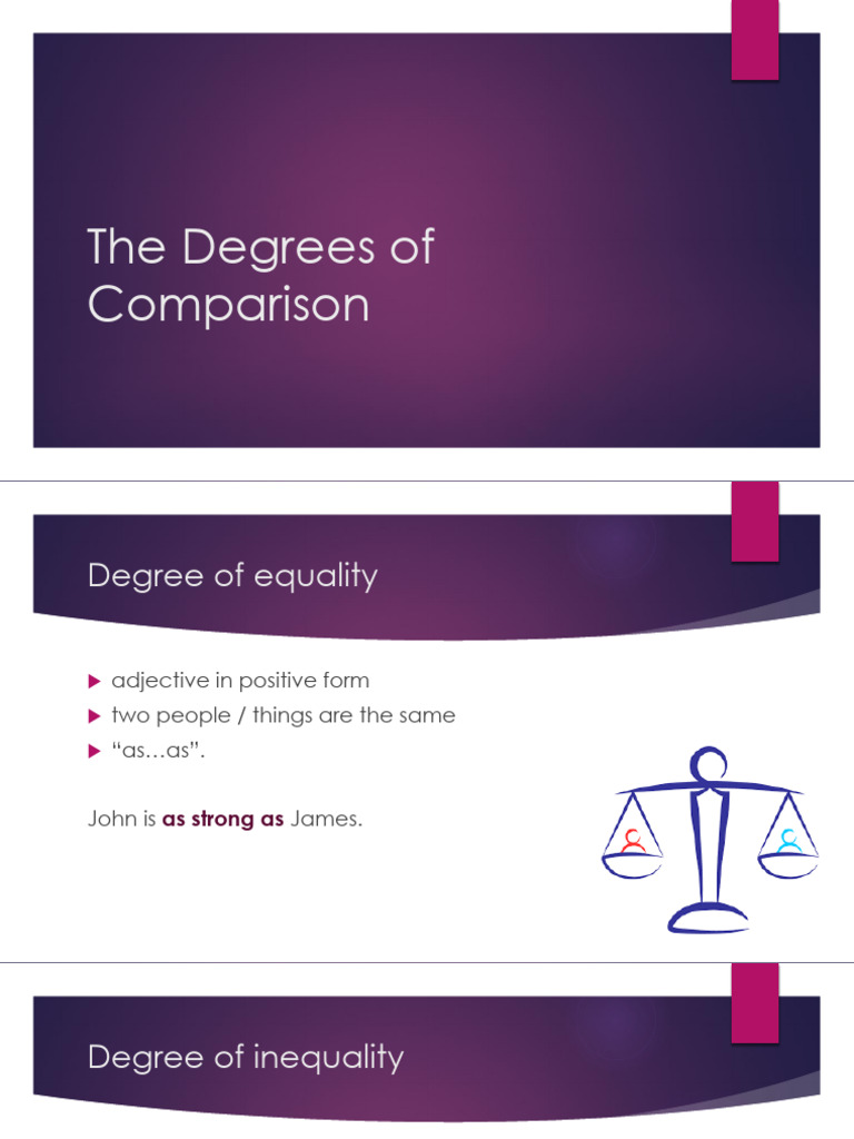 The Degrees of Comparison | PDF | Languages | Foreign Language Studies