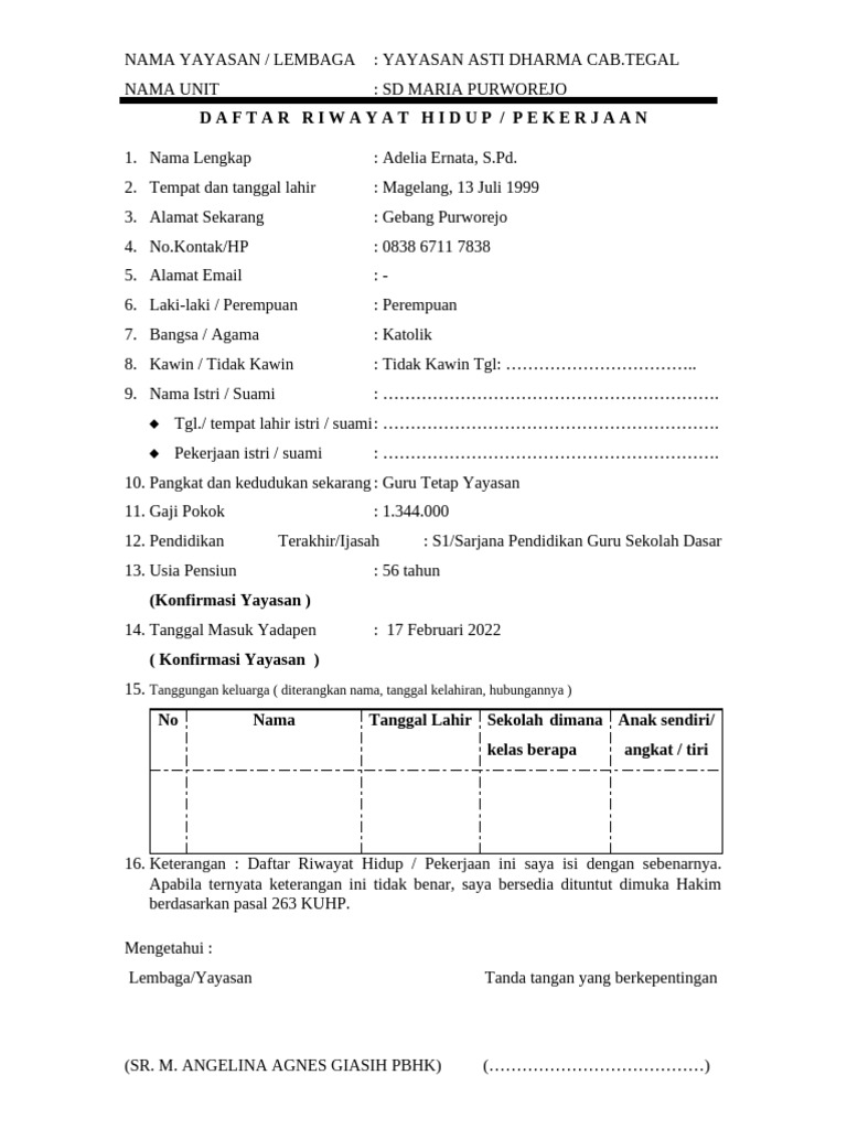 Form Pendaftaran Peserta Baru (New) | PDF