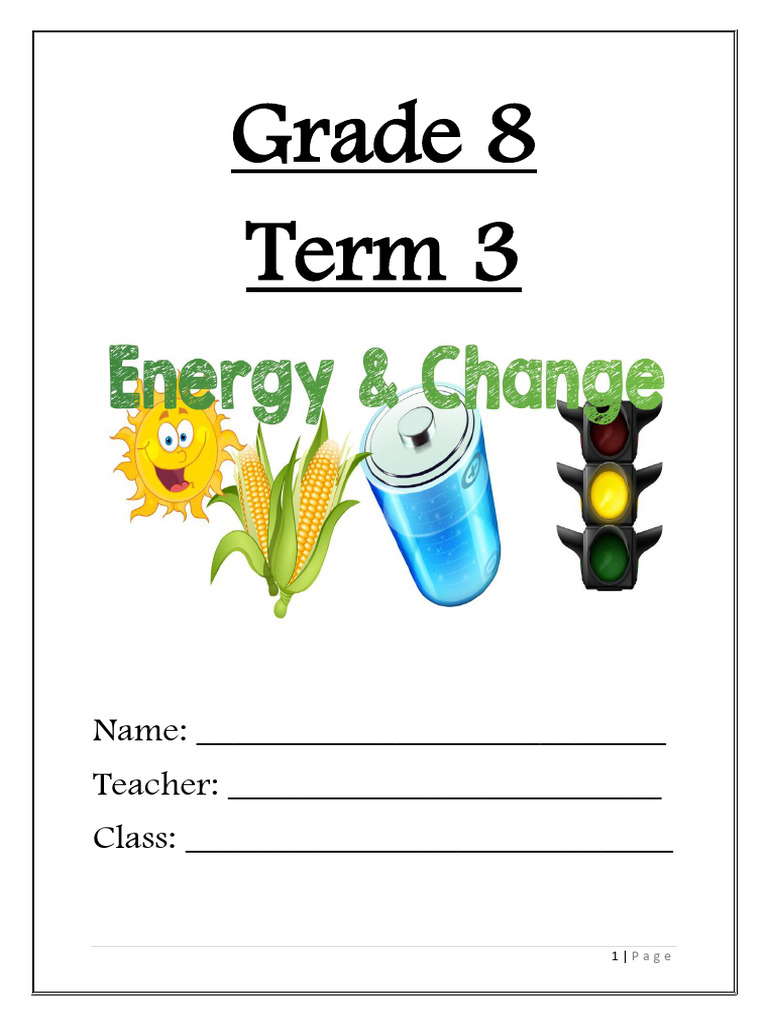 Grade 8 Energy and Change Notes Term 3 | PDF | Anode | Series And ...