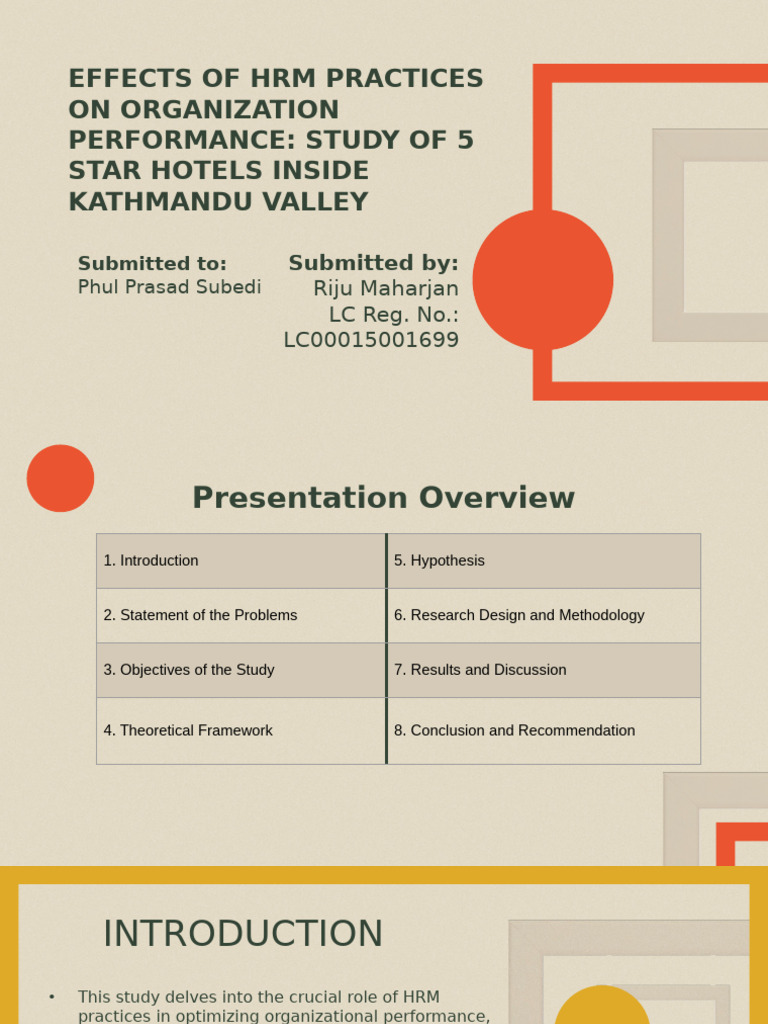 Effects of HRM Practices On Organization Performance | PDF | Human Resource Management | Statistics