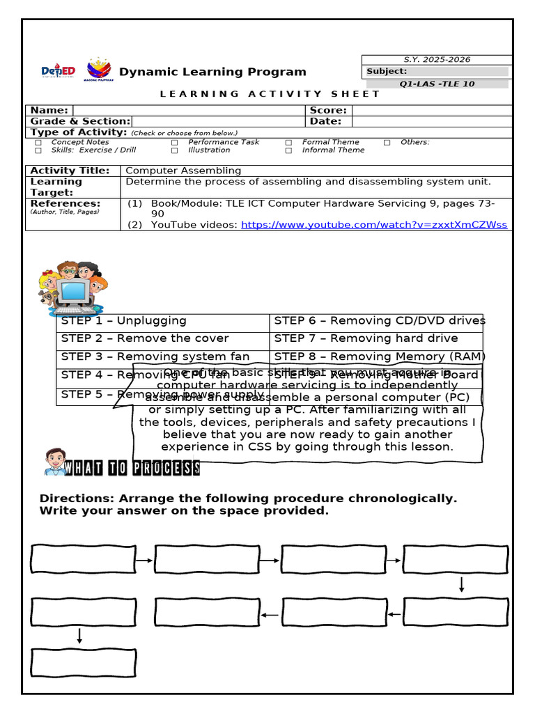 Deped DLP Lastn Cookery 9 | PDF | Personal Computers | Computer ...