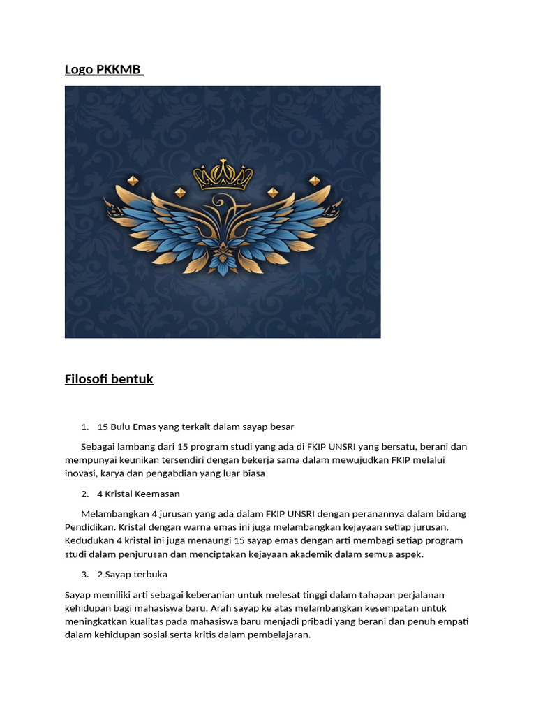 Logo PKKMB, Filosofi Warna, Lambang DLL | PDF