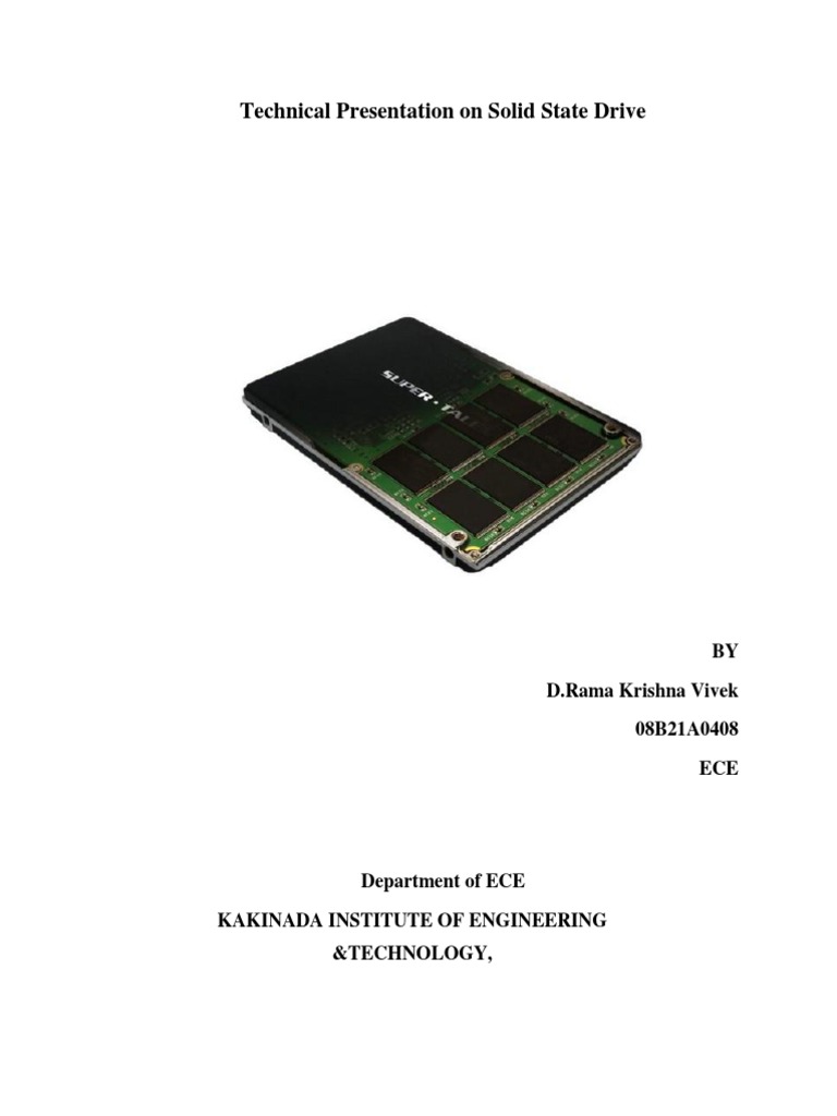 Solid State Drive Documentation | PDF | Flash Memory | Solid State Drive