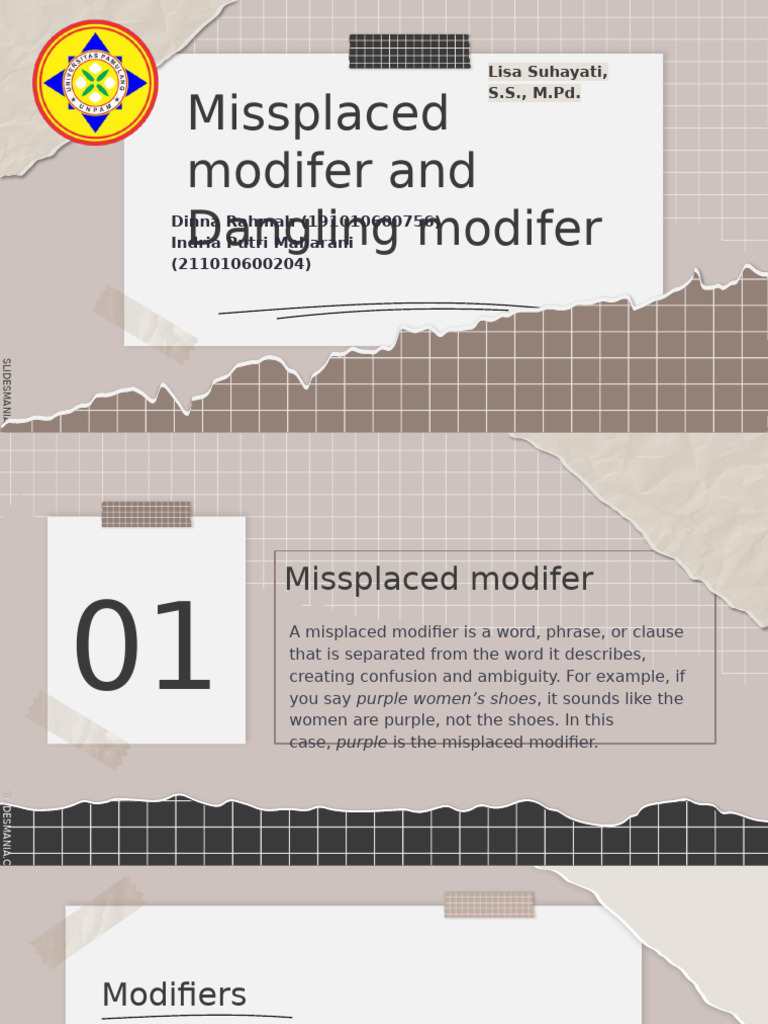 Missplaced Modifier and Dangling Modifier | PDF | Adverb | Grammar