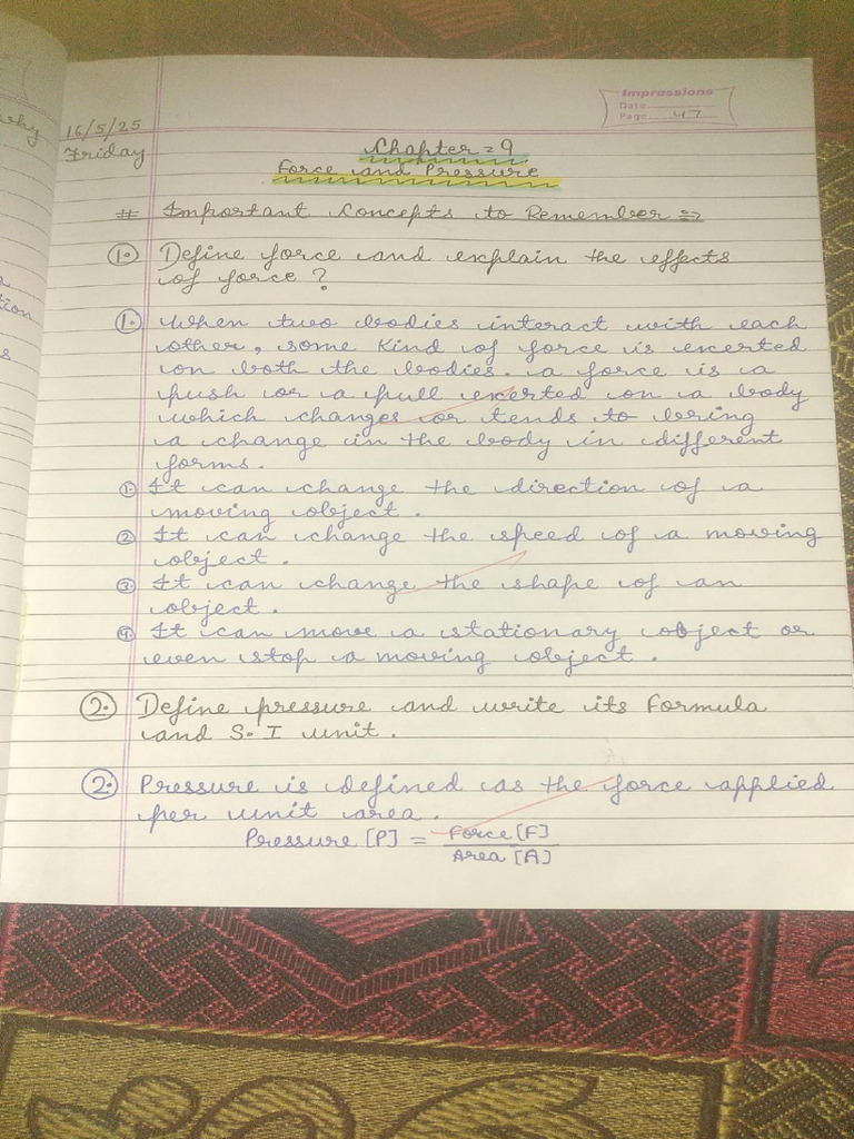 Science Chapter - 9 | PDF