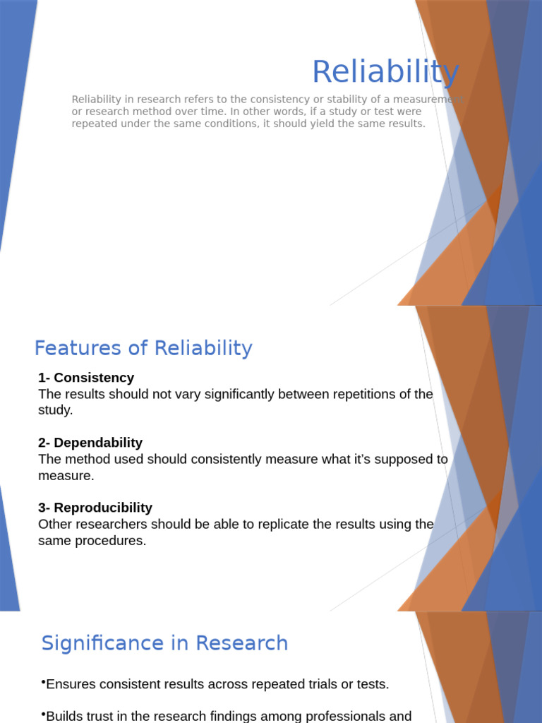Understanding Reliability and Validity in Research | PDF | Validity ...