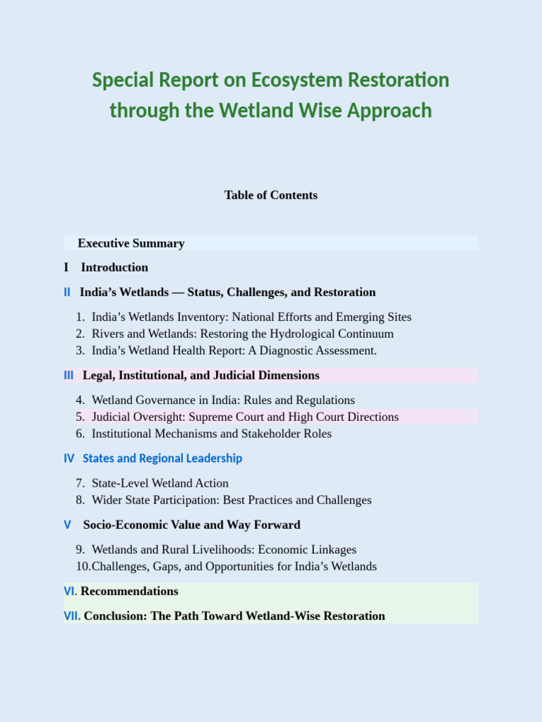Final Styled Wetland Report | PDF | Wetland | Conservation Biology