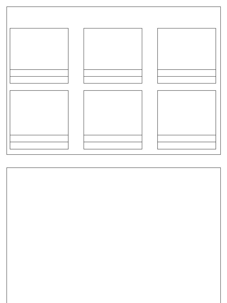 Model Sheet Storyboard Template | PDF