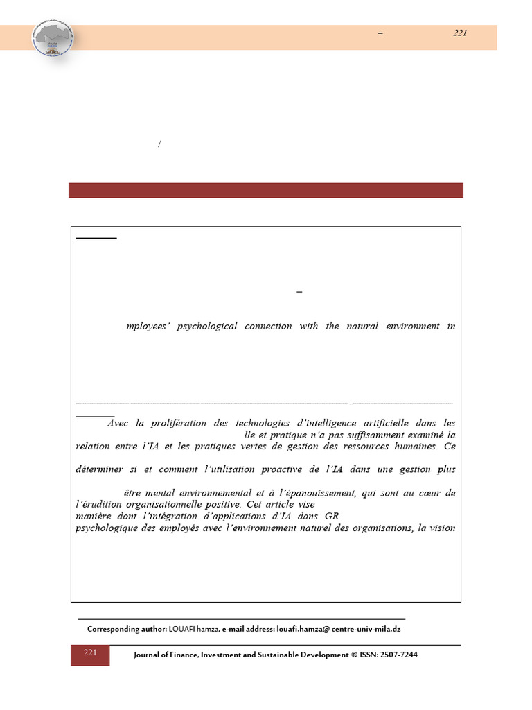 AI's Role in Green HR Management | PDF | Human Resource Management ...