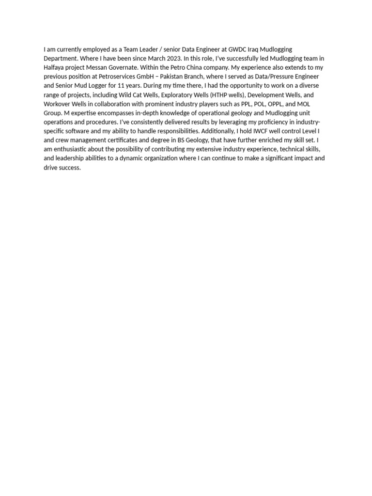 Khawaja Waqas Ahmad Cover Letter | PDF