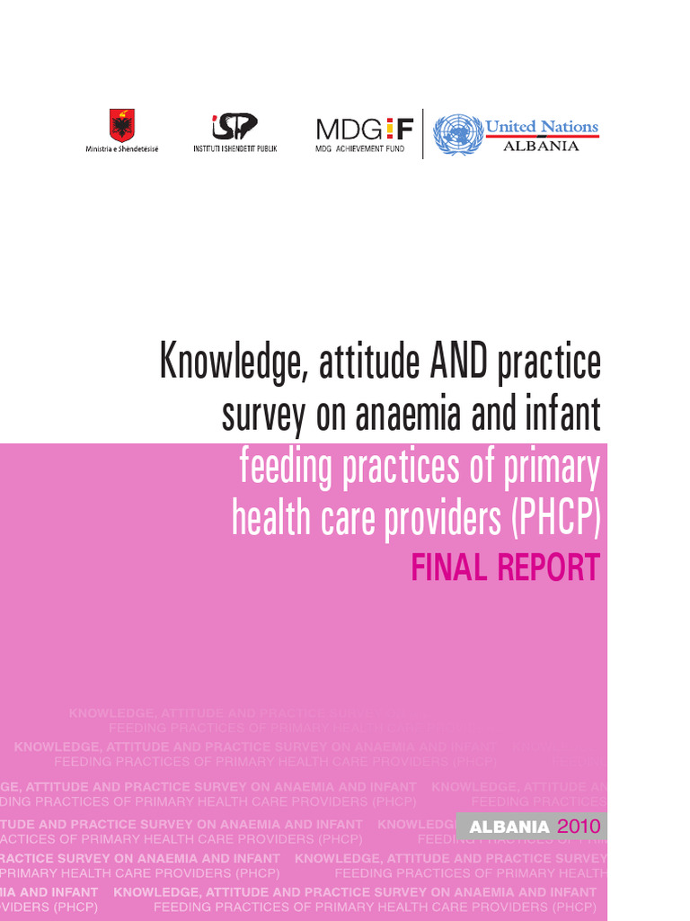 Anaemia & Infant Feeding Practices Survey | PDF | Breast Milk ...