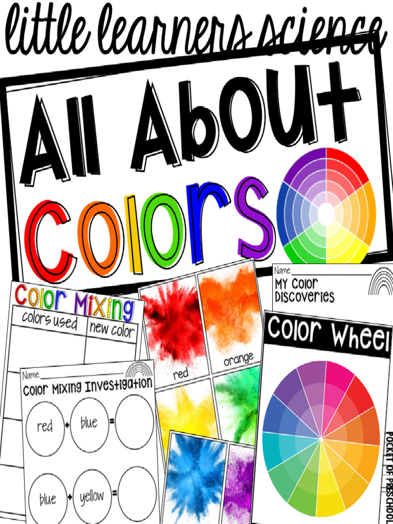 02 - Colors & Color Mixing - Science For Little Learners (Preschool ...