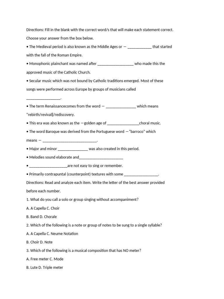 Basic Elements of Music | PDF