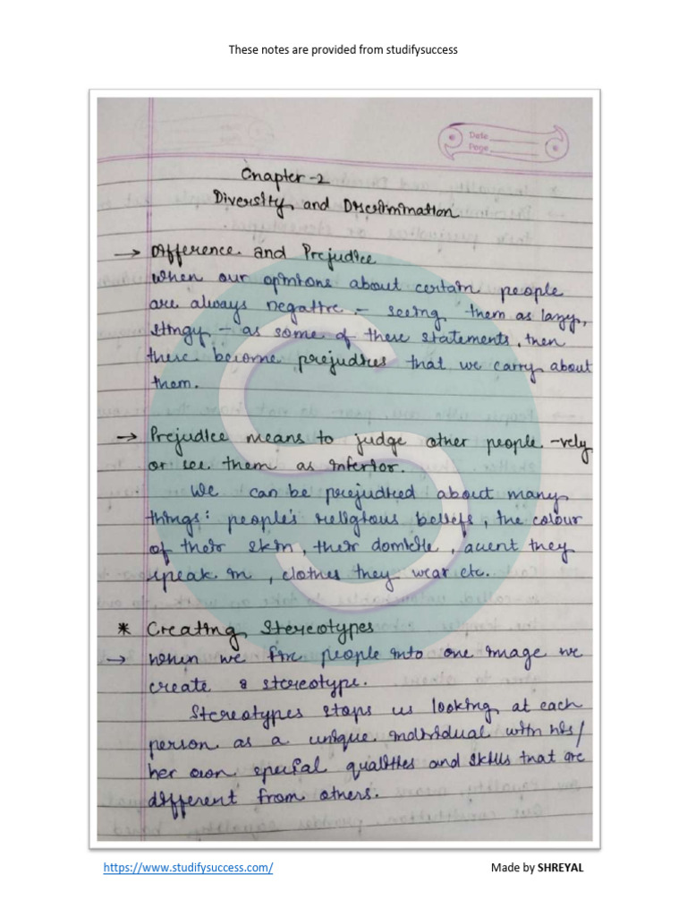 Class 6 Civics ch-2 Notes | PDF