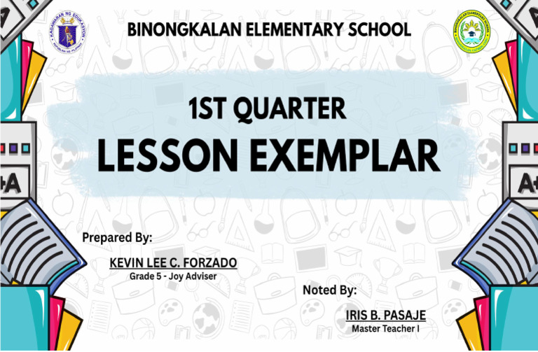 Lesson Exemplar Q1 Cover | PDF