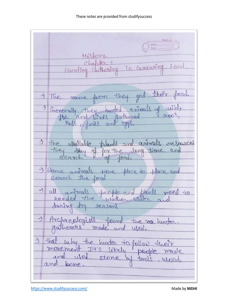 Class 6 History ch-2 Notes | PDF