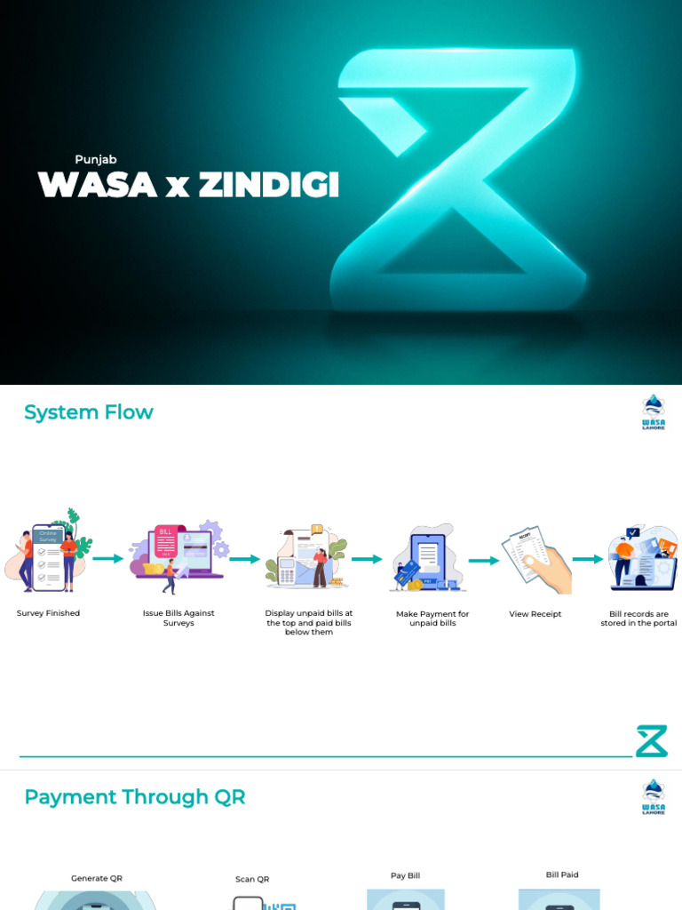 Punjab WASA - Collection Solution Presentation | PDF | Computing | Software