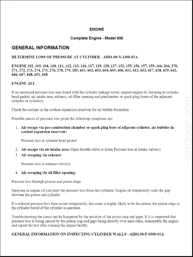 Sprinter w906 Complete Engine | PDF