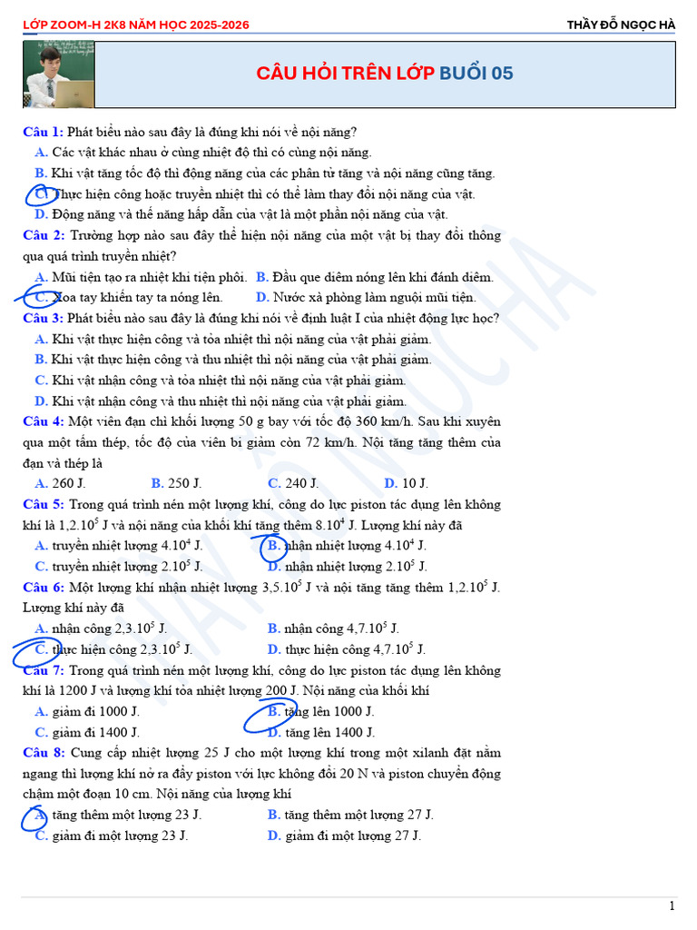 Bài Tập Trên Lớp Buổi 05 Zoom-h 2k8 | PDF