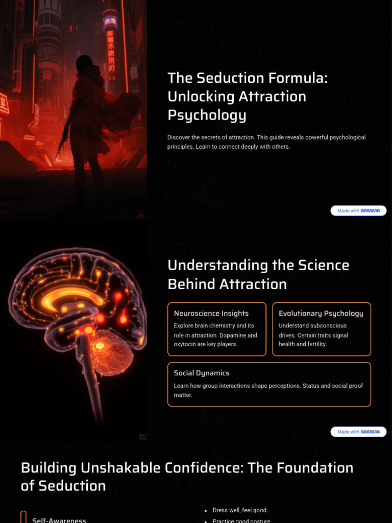The Seduction Formula Unlocking Attraction Psychology | PDF | Nonverbal Communication ...