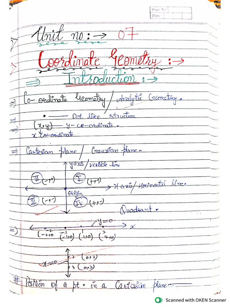 Coordinate Geometry Math | PDF