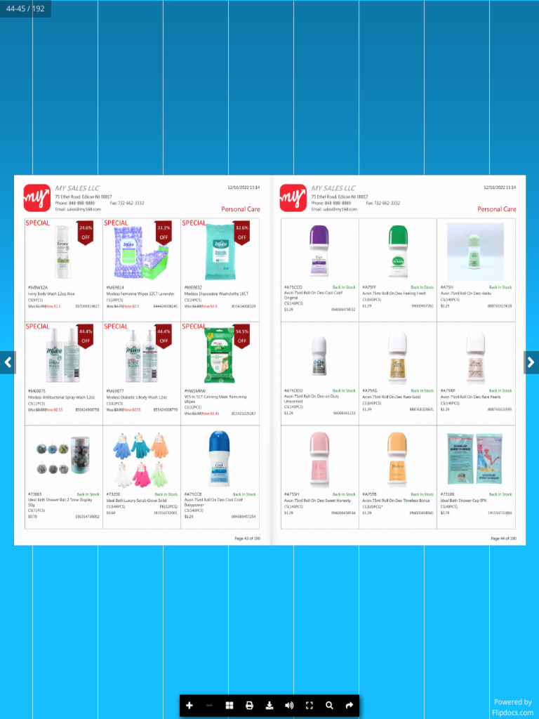 MY Sales Catalog | PDF